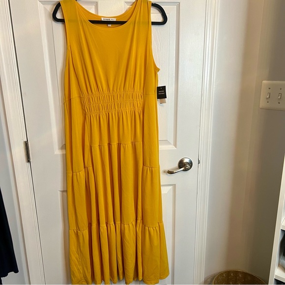 Dresses | Nwt Mustard Yellow Smock Dress | Poshmark